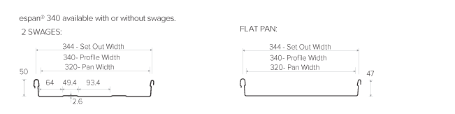 Espan 340 - Long Run Roofing - Metalcraft NZ